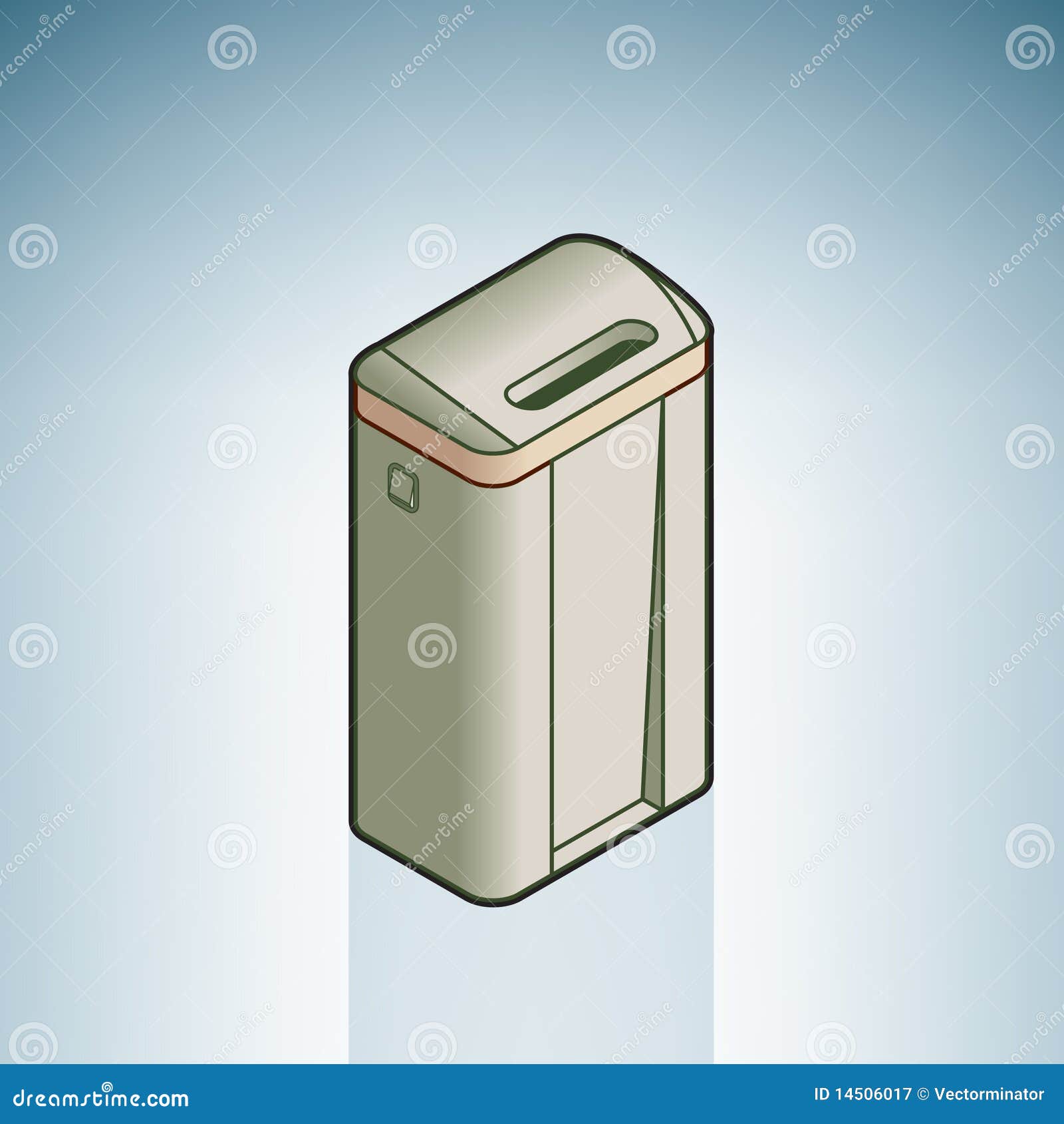 Waste Container Cartoon Vector | CartoonDealer.com #14506017