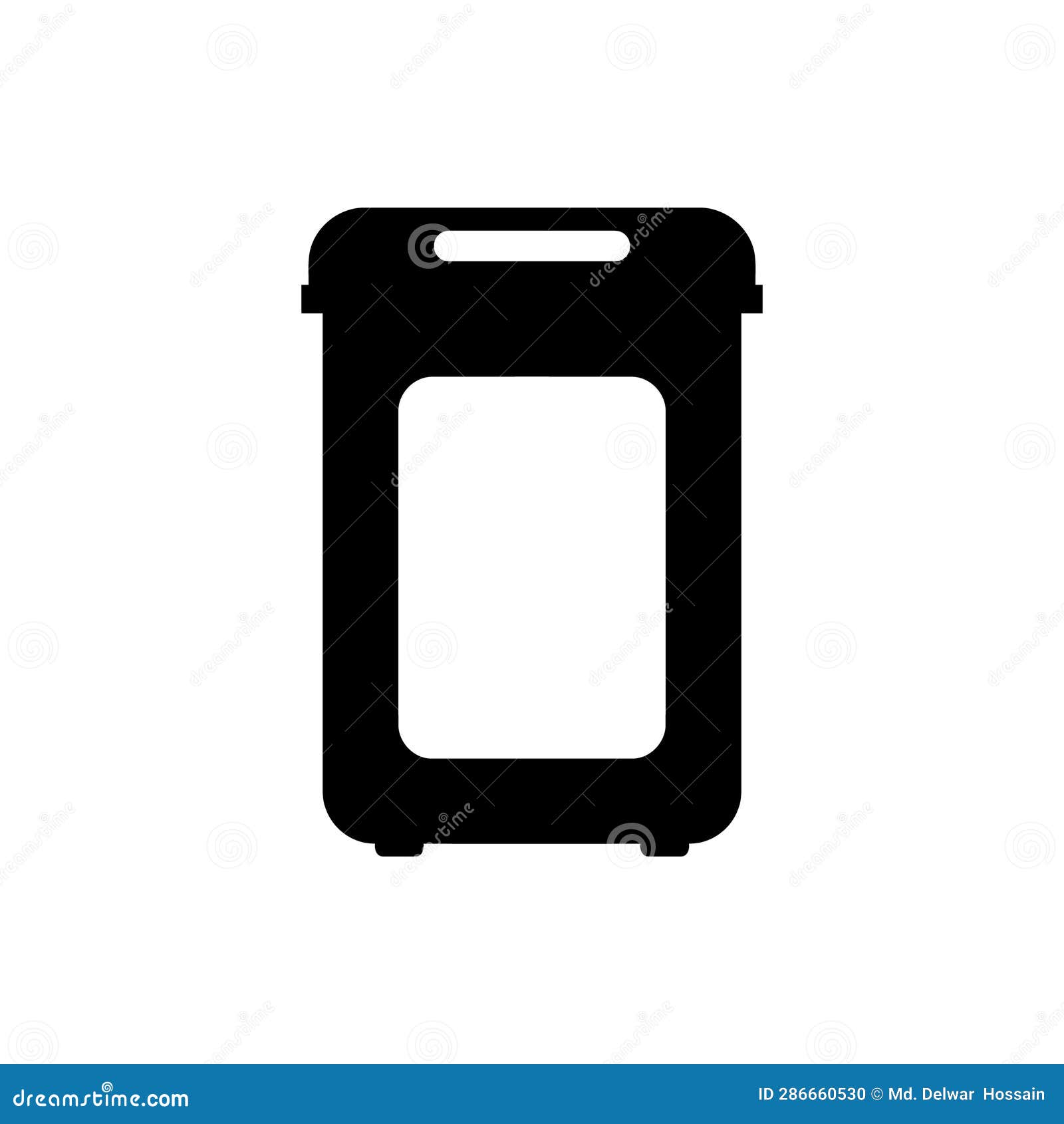 Waste container icon stock illustration. Illustration of management ...