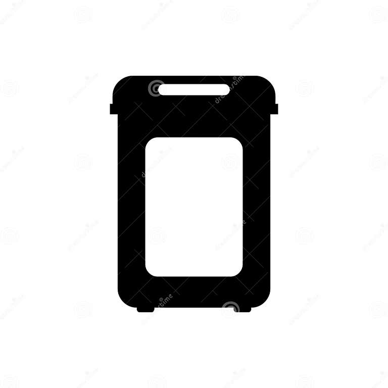 Waste container icon stock illustration. Illustration of management ...