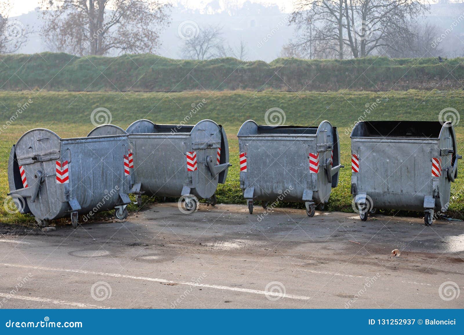 Waste Containers stock image. Image of street, container - 131252937
