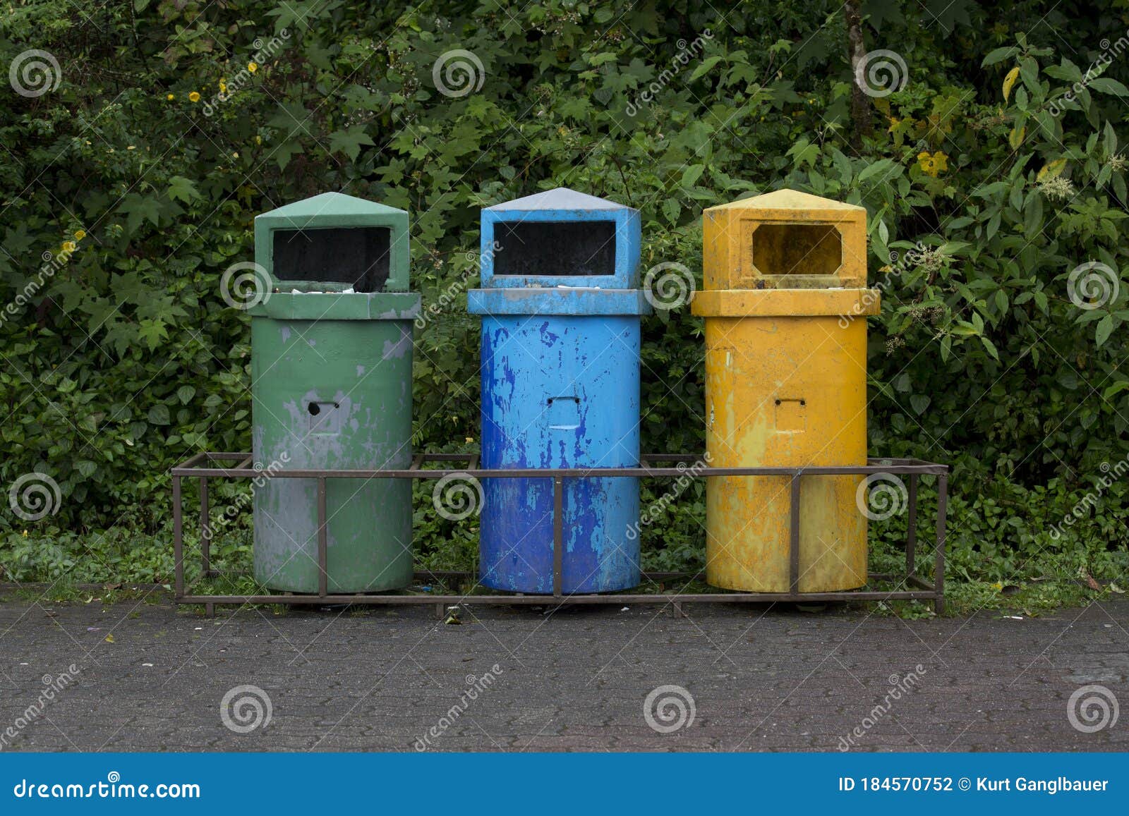 Waste disposal boxes stock photo. Image of waste, system - 184570752
