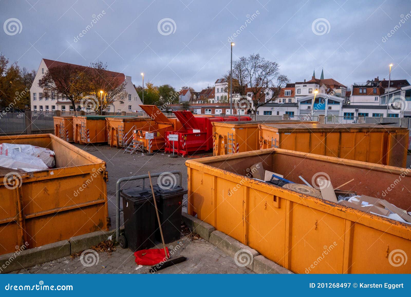 In Waste Disposal Company There are Many Waste Containers for the ...