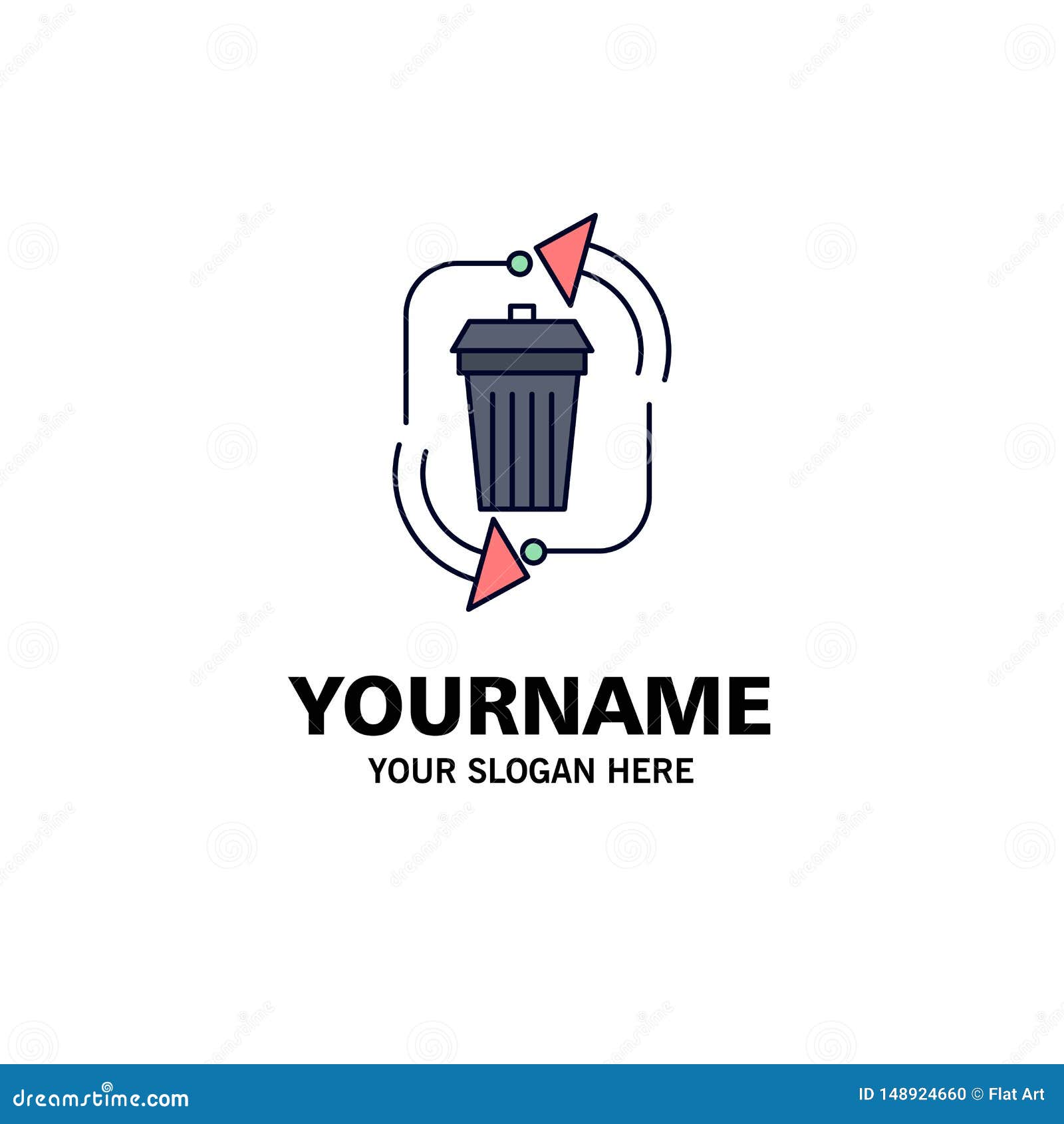 Waste, Disposal, Garbage, Management, Recycle Flat Color Icon Vector ... Waste, Disposal, Garbage, Management, Recycle Flat Color Icon Vector ...