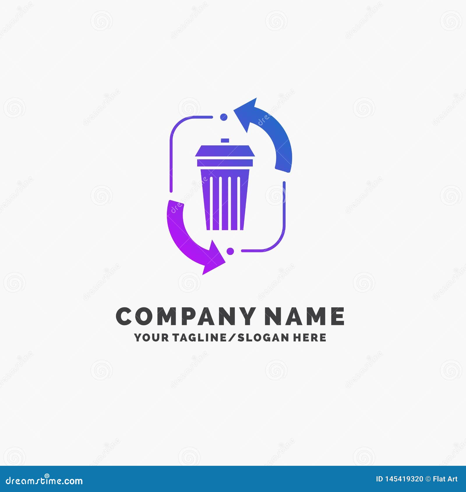 Waste, Disposal, Garbage, Management, Recycle Purple Business Logo ... Waste, Disposal, Garbage, Management, Recycle Purple Business Logo ...
