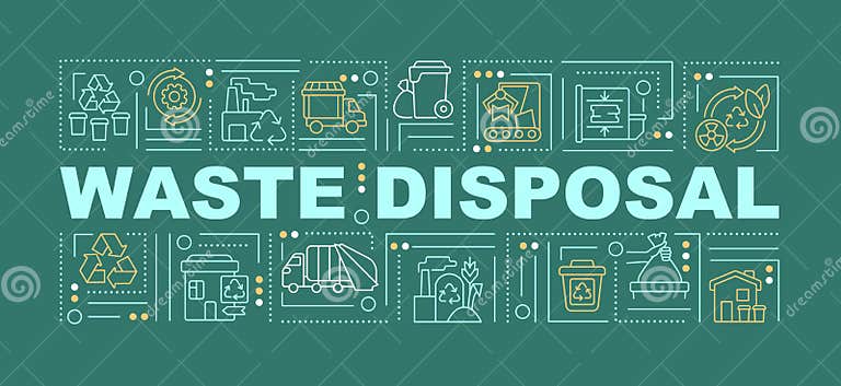 Waste Disposal and Processing Word Concepts Banner Stock Vector ...