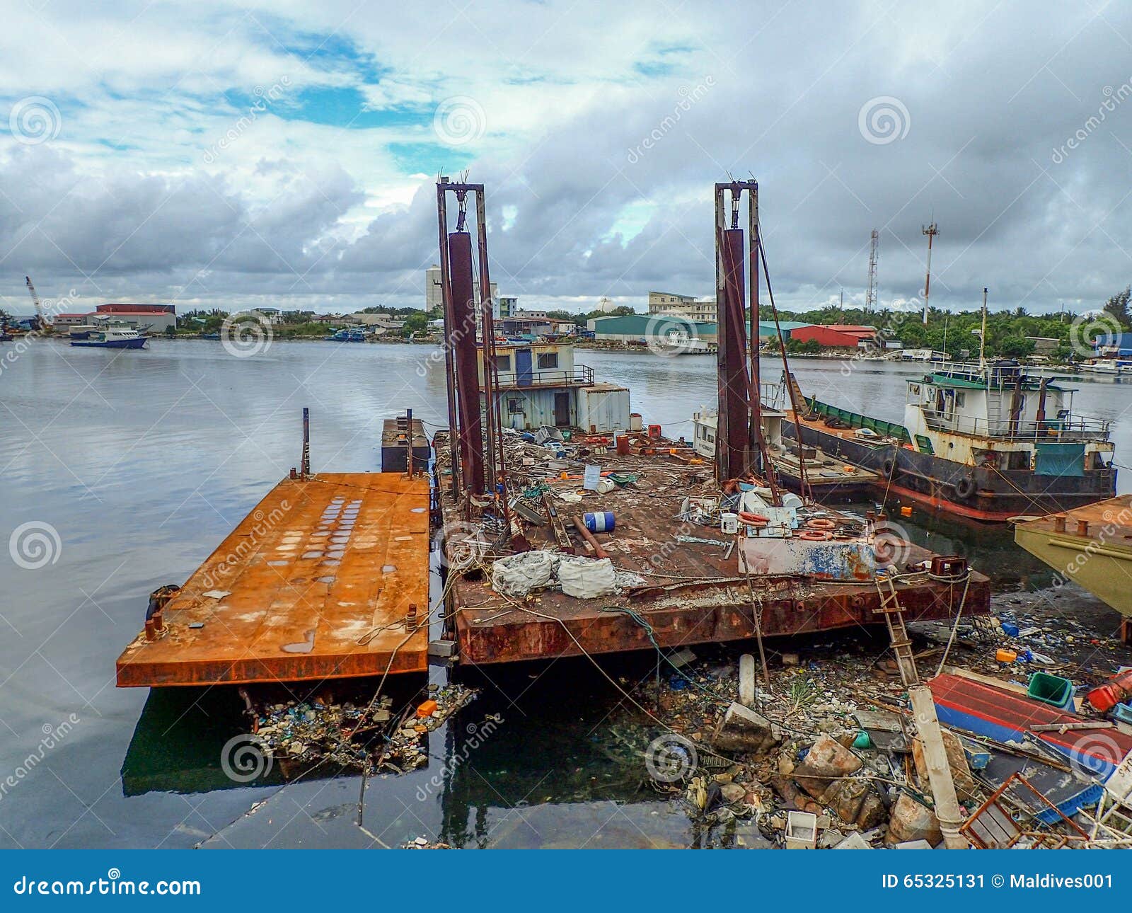 Heavily polluted area stock image. Image of development - 65325131
