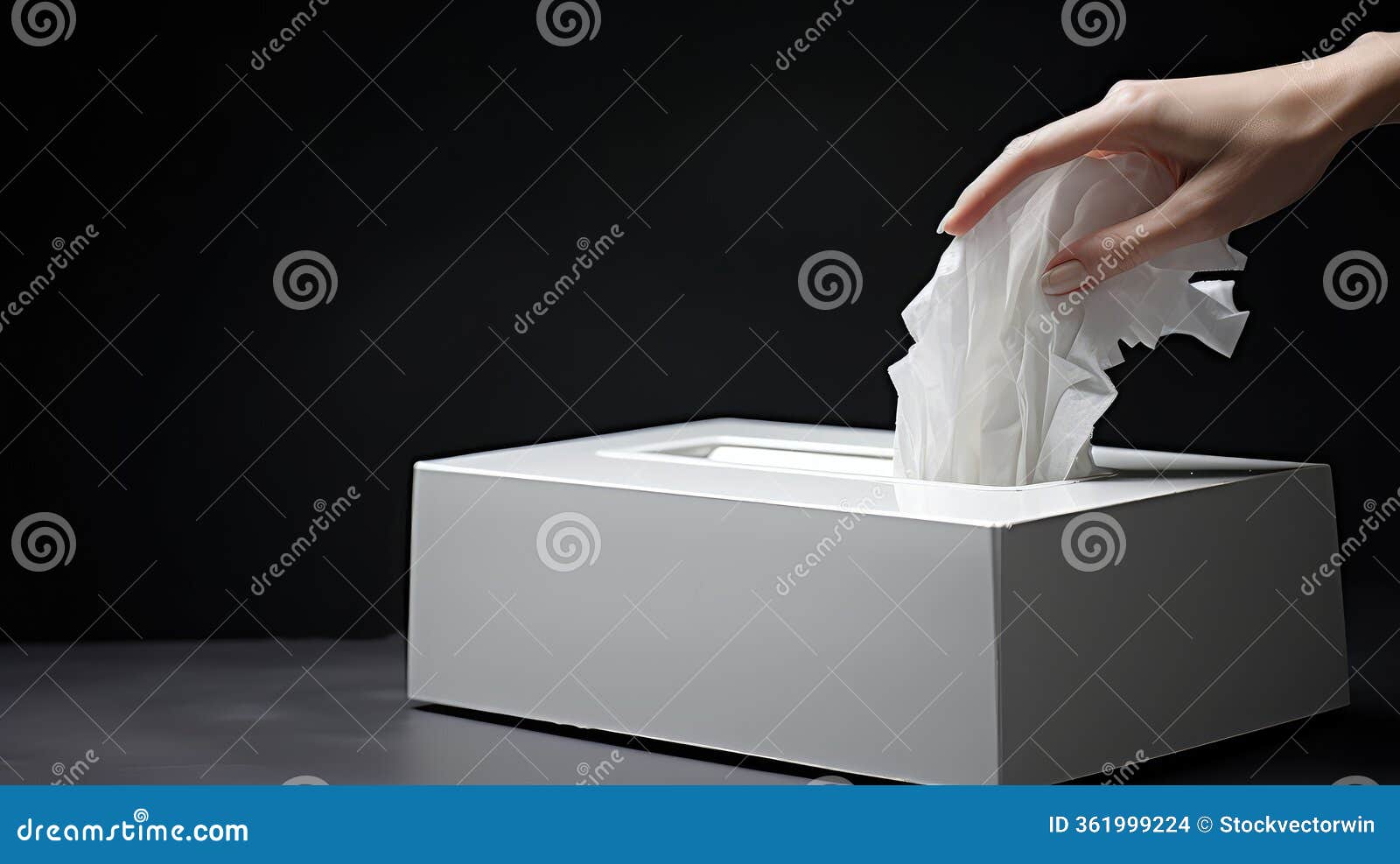 Waste empty tissue box stock illustration. Illustration of reduce ...