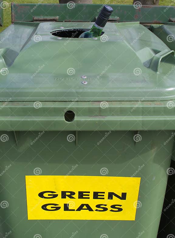 Waste glass bin stock photo. Image of waste, green, lifestyle - 666384