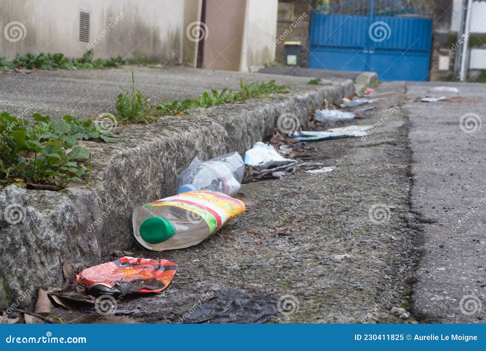 Waste in the Gutter in Brest Stock Image - Image of trash, garbage ...