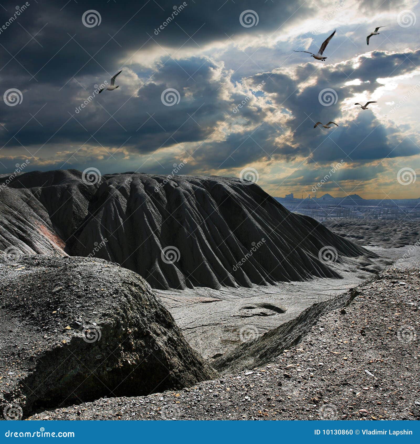 A Waste Heap Or Waste Heap Is A Dump, An Artificial Embankment Made Of ...