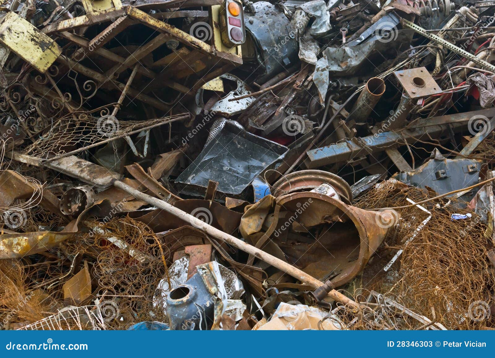 Waste iron metal rusted stock image. Image of garbage - 28346303