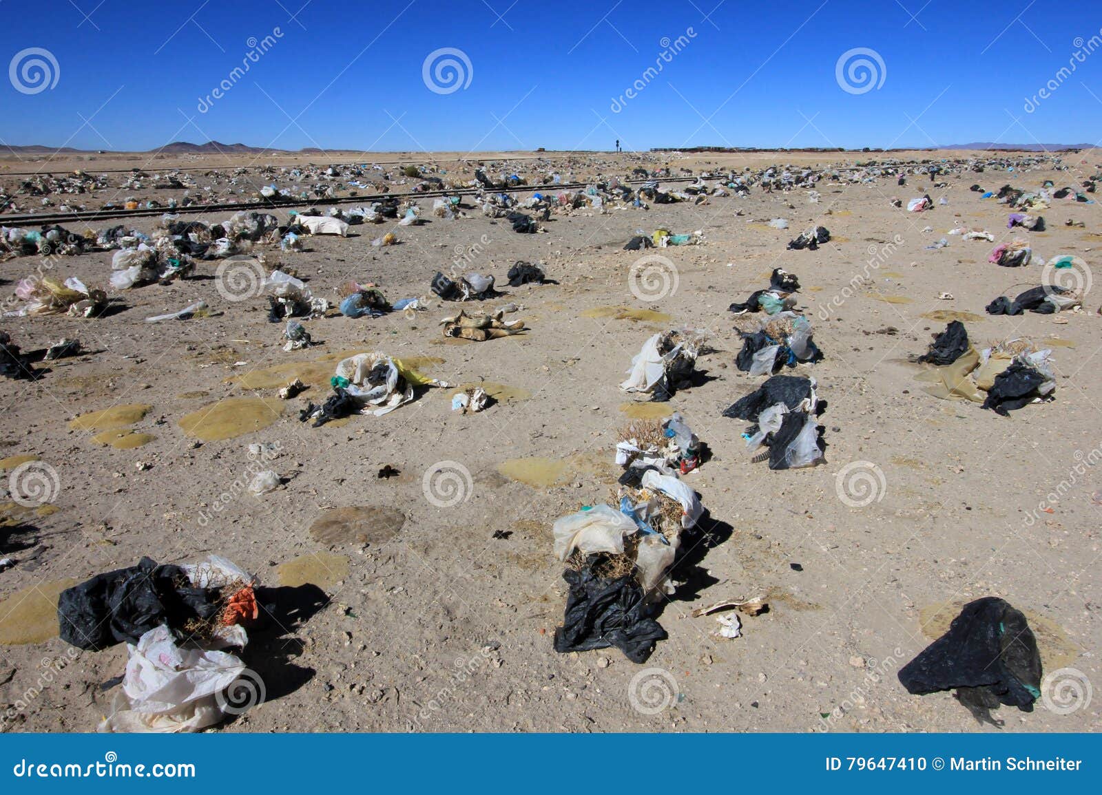 Waste Laying Everywhere in Uyuni, Bolivia Stock Photo - Image of ...