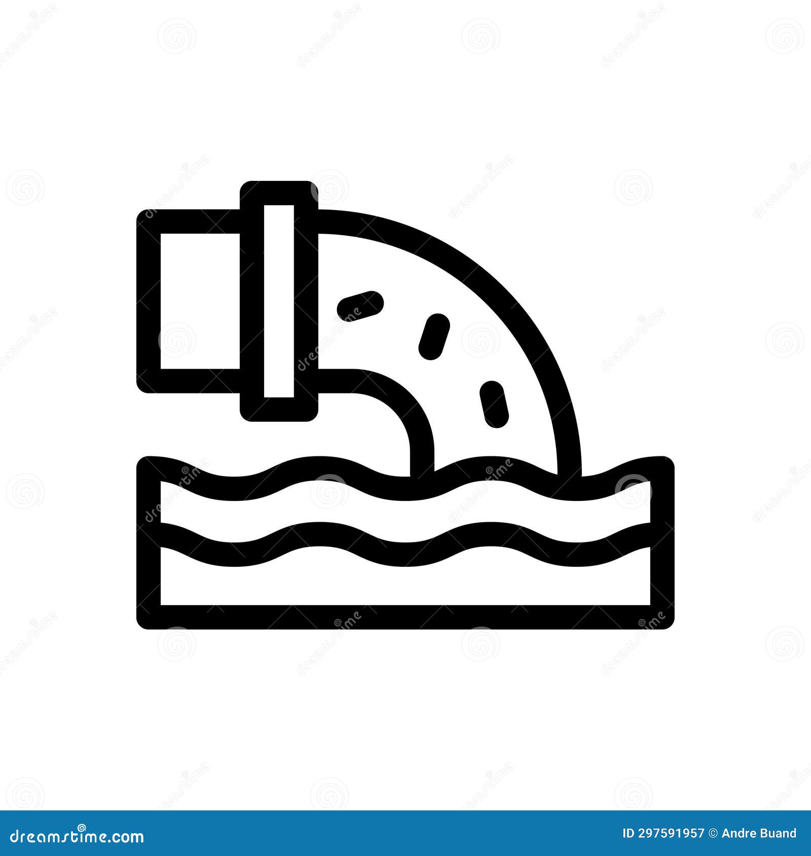 Waste Line Icon Illustration Vector Graphic Stock Vector - Illustration ...