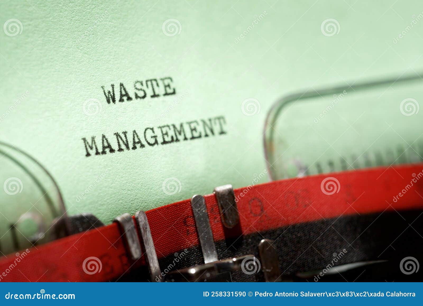 Waste management concept stock photo. Image of quote - 258331590