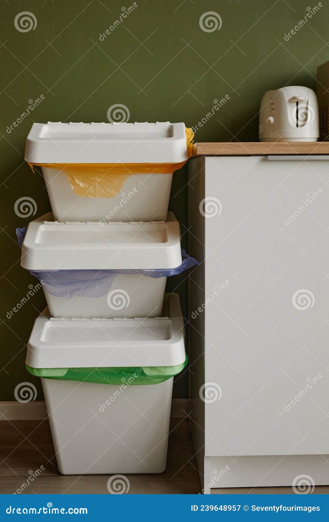 Waste Management at Home stock image. Image of closet - 239648957