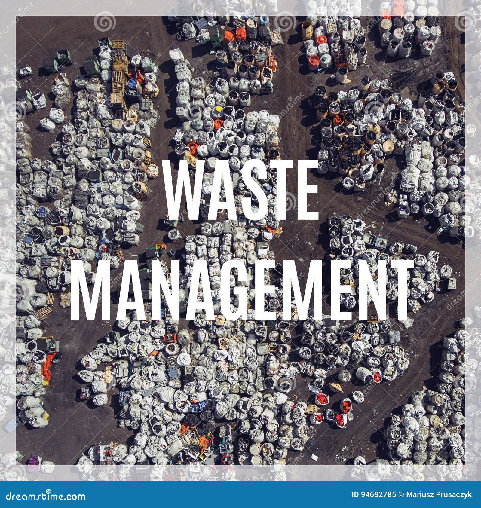 Waste Management. Landfill for Waste Storage. View from Above. Stock ...