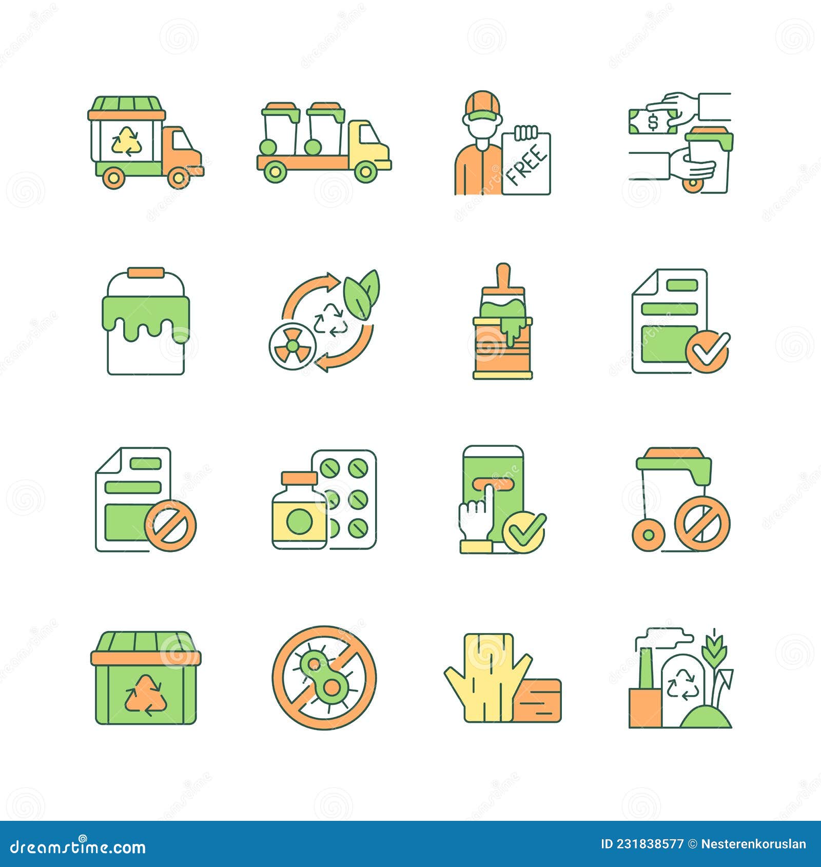 Waste Management RGB Color Icons Set Stock Vector - Illustration of ... Waste Management RGB Color Icons Set Stock Vector - Illustration of ...