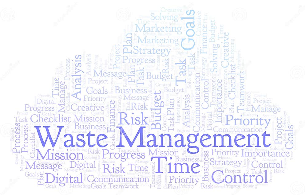 Waste Management Word Cloud, Made with Text only. Stock Illustration ...