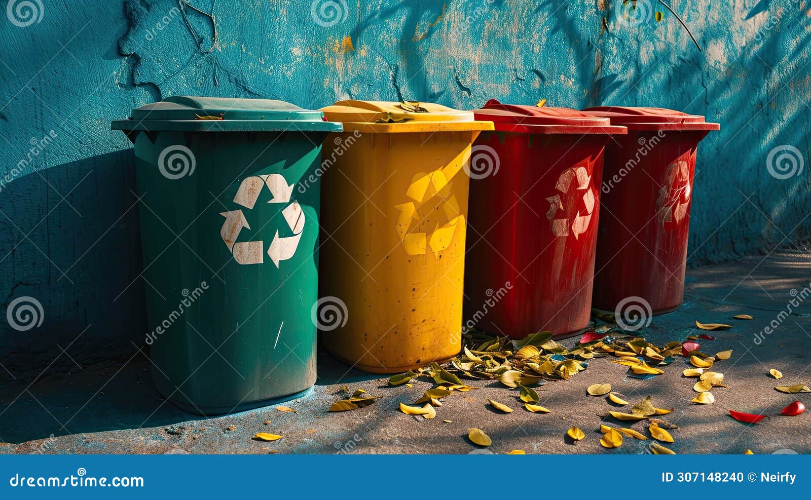 Waste Managment and Recycling Stock Photo - Image of material, table ...