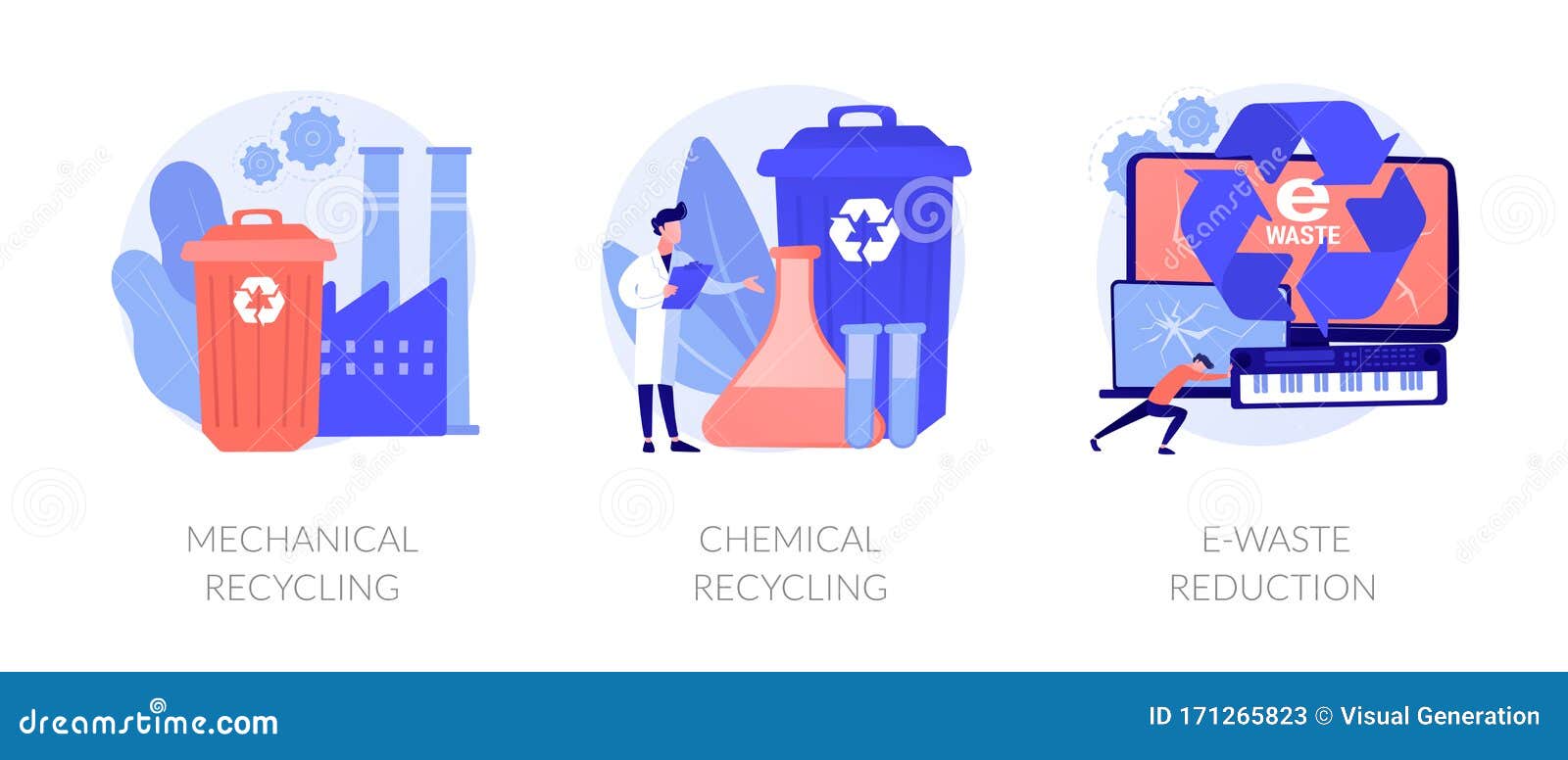 Waste Material Reuse Vector Concept Metaphors. Stock Vector ...