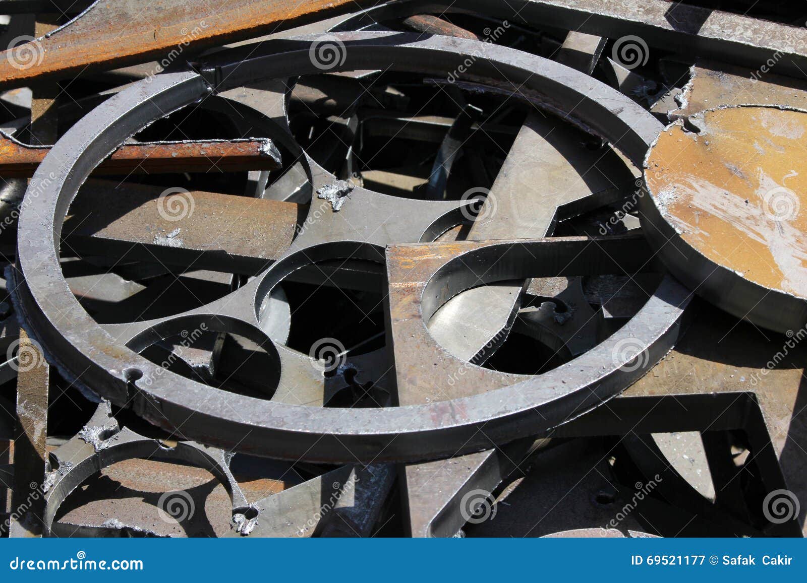 Waste Metals Factory Background Stock Image - Image of abstract, frame ...