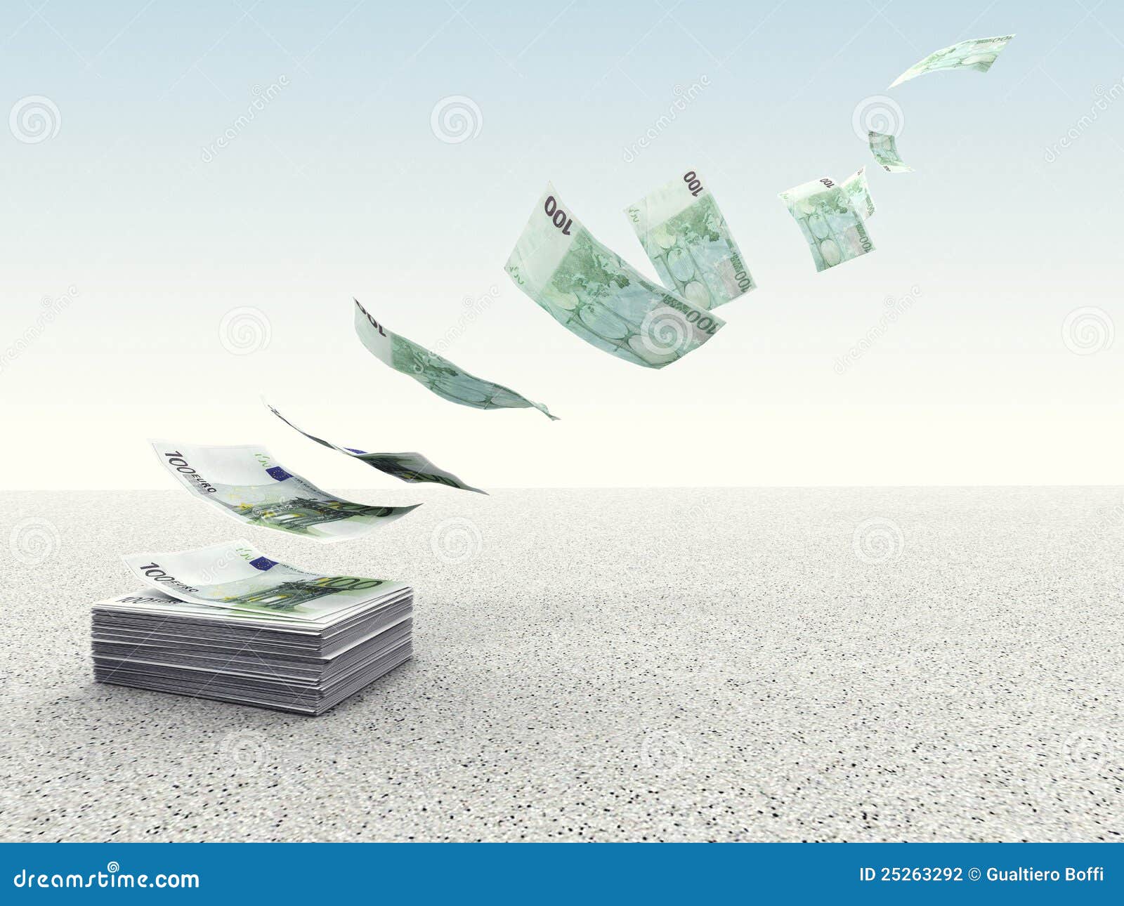 Waste money stock illustration. Illustration of euro - 25263292