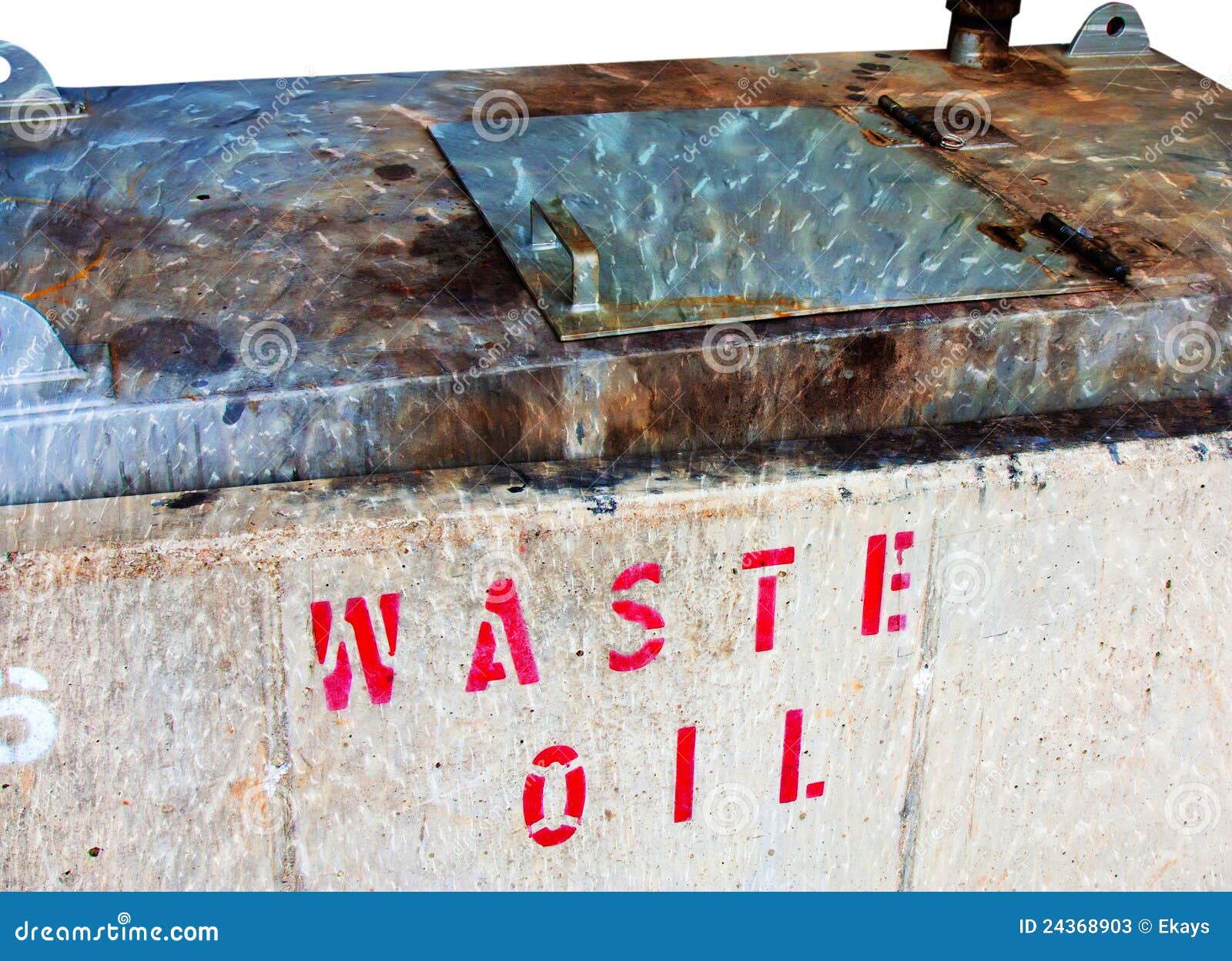 Waste Oil Container for Waste Oil Stock Image - Image of container ...