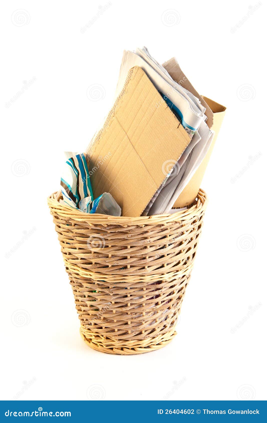 Waste paper bin stock photo. Image of container, garbage - 26404602