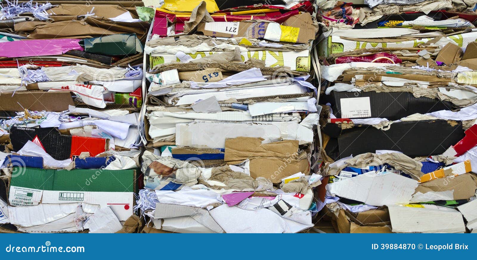 Waste paper stock photo. Image of constrained, dispose - 39884870