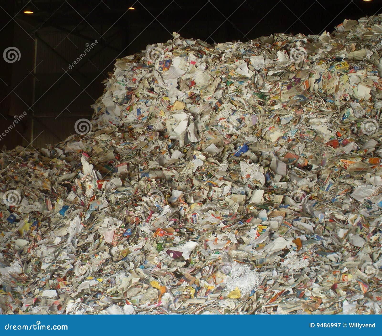 Waste Paper On Waste Separation Station Stock Photo | CartoonDealer.com ...