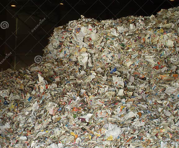 Waste paper for recycling stock image. Image of resources - 9486997