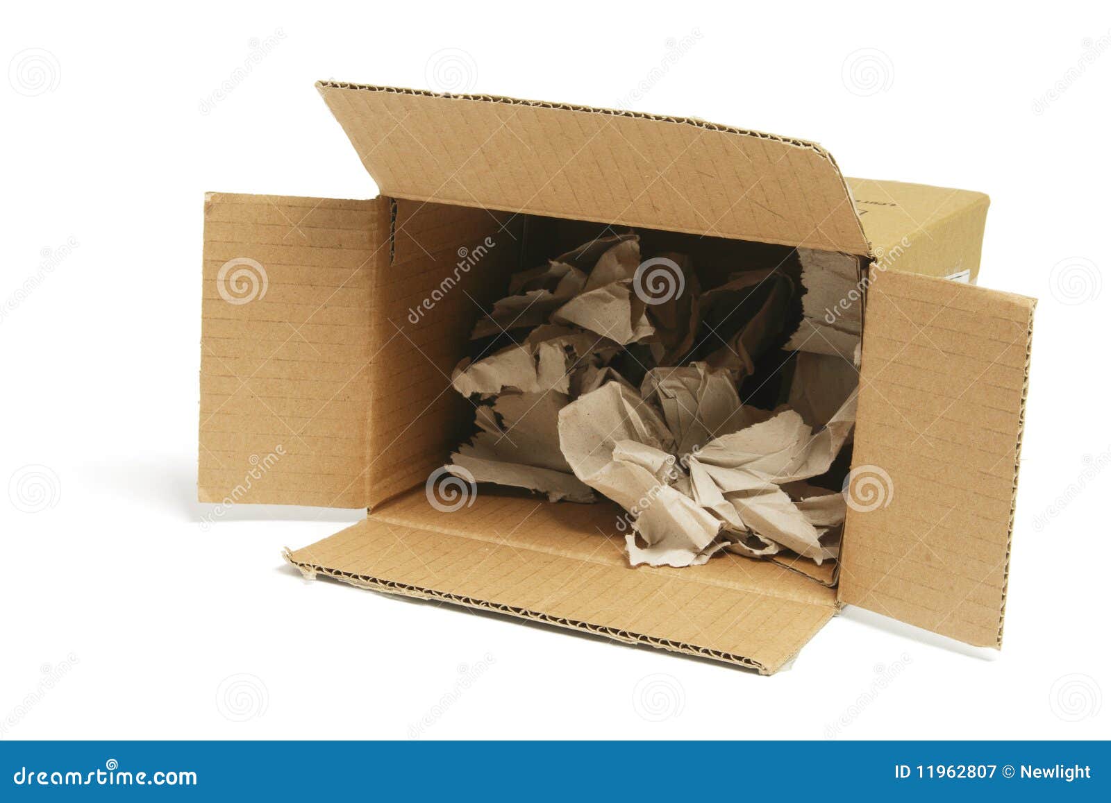 Waste Papers in Cardboard Box Stock Image - Image of shot, still: 11962807