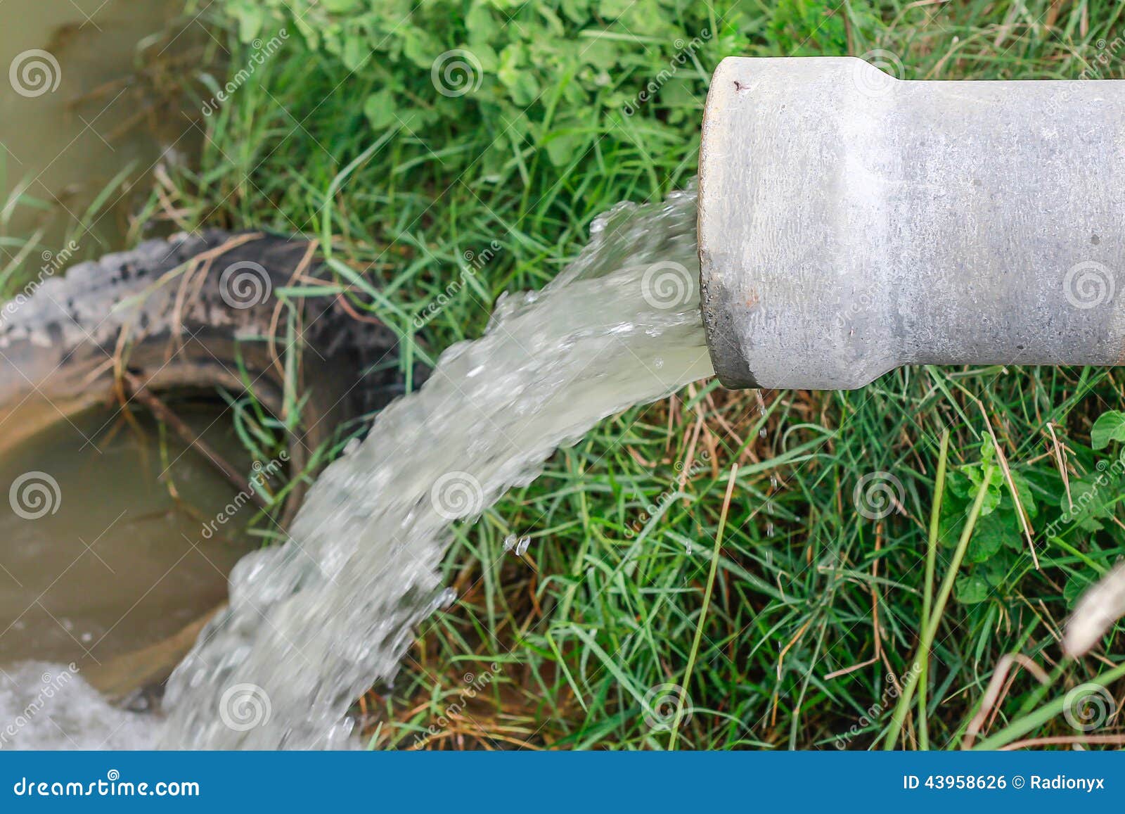 Waste pipe drainage stock photo. Image of polluted, industry - 43958626