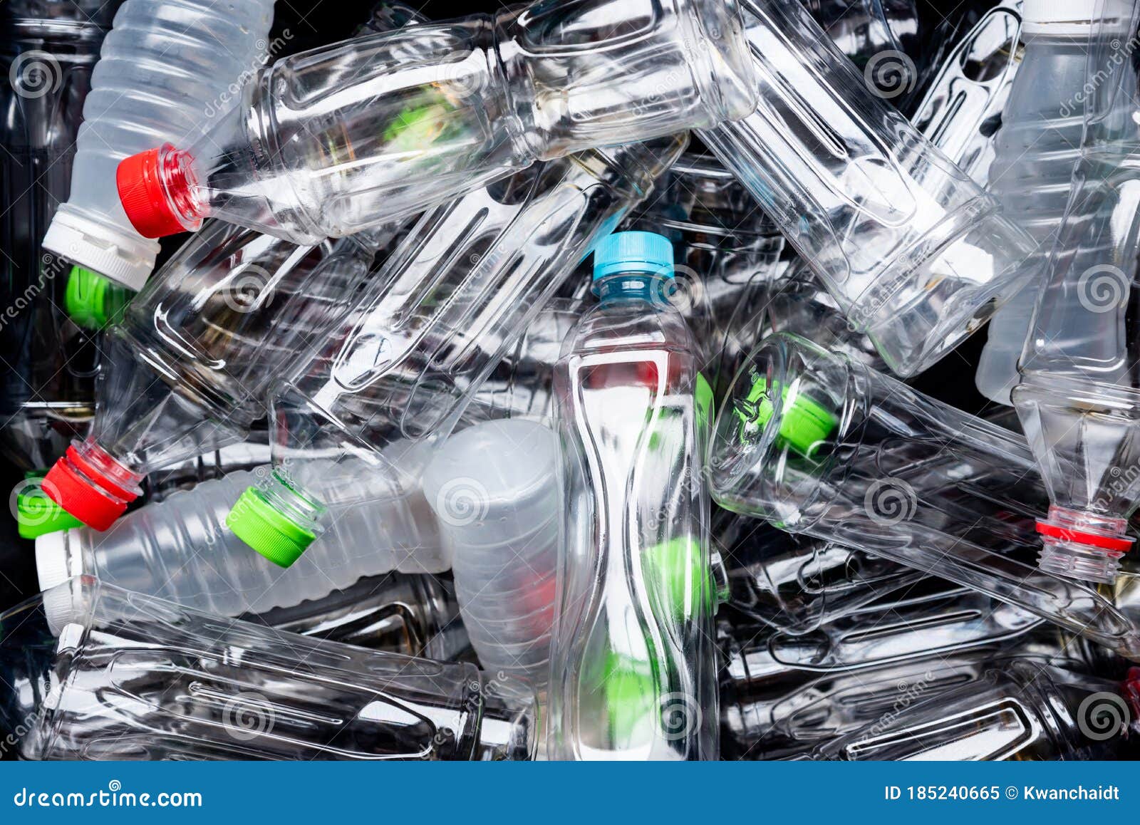 Waste Plastic Drinking Water Bottle for Recycle Stock Image - Image of ...