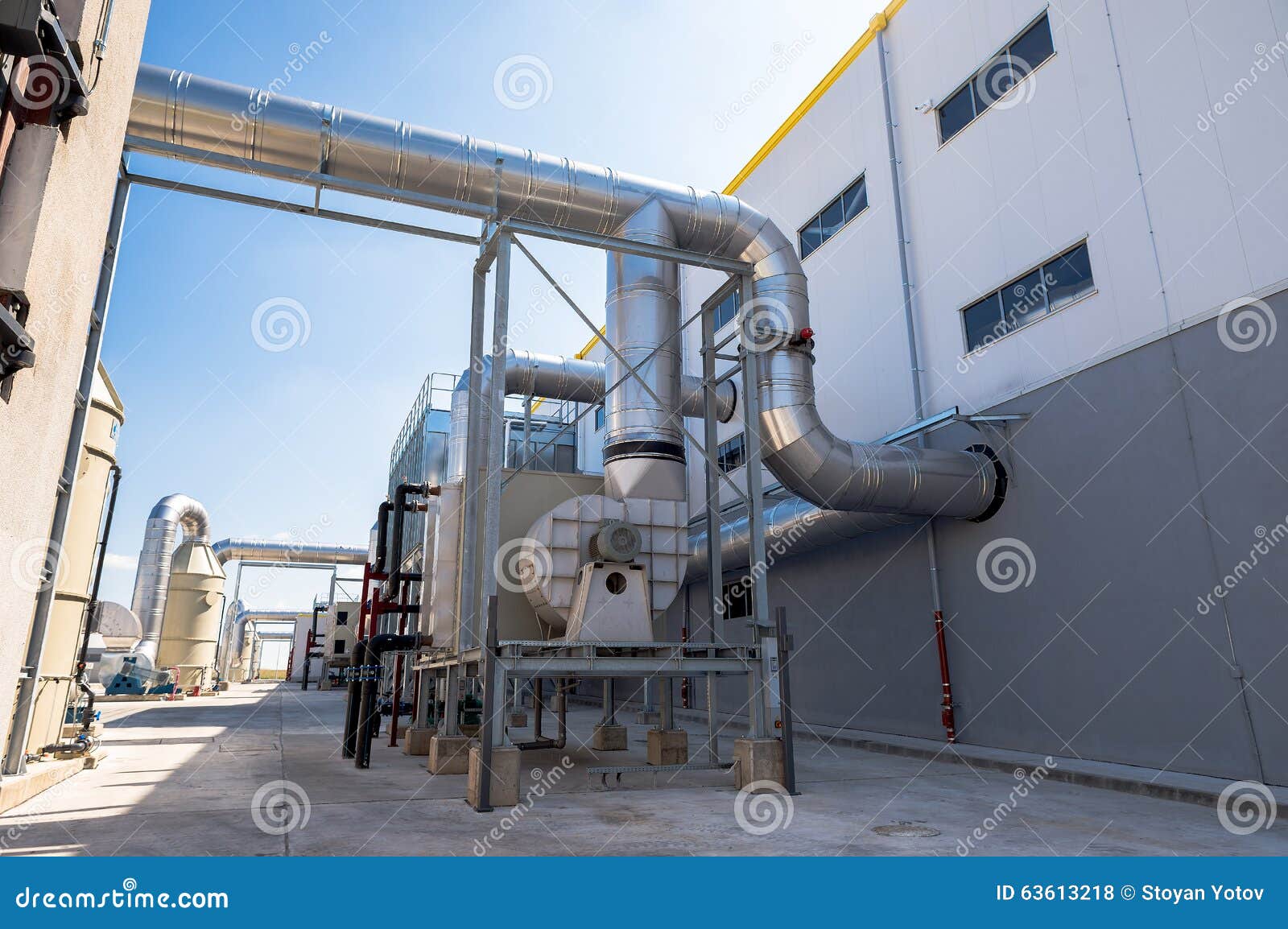 Waste Processing Pipeline System with Turbine Editorial Stock Photo ...