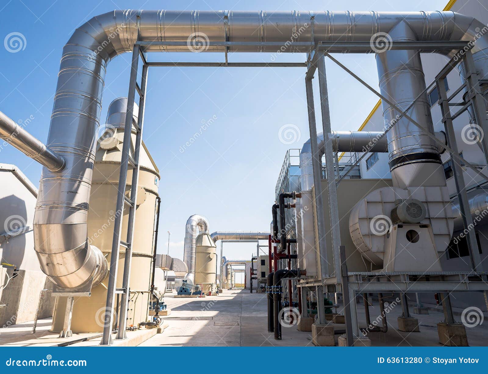 Waste Processing Pipeline System with Turbine Editorial Image - Image ...