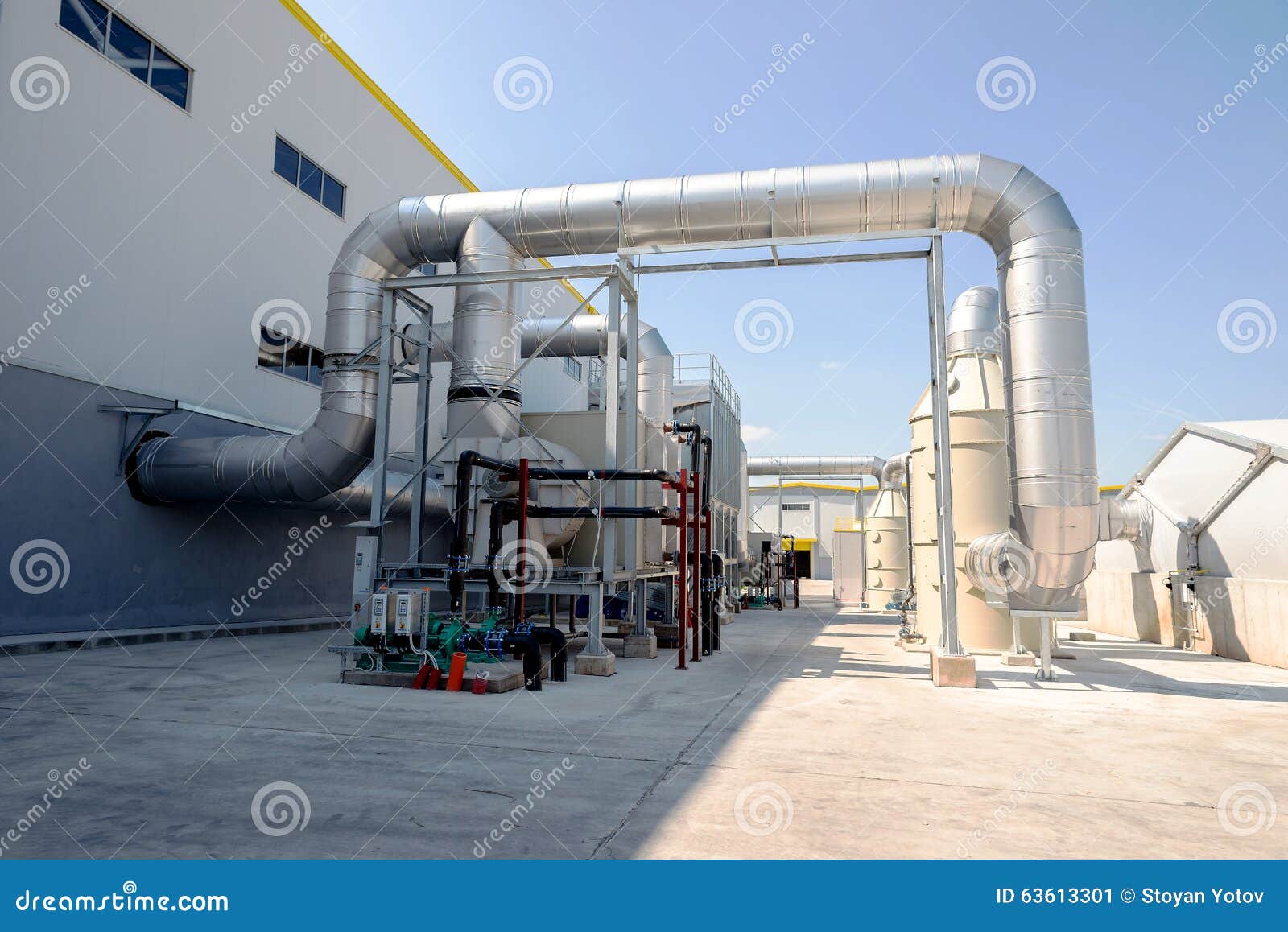 Waste Processing Pipeline System with Turbine Editorial Photo - Image ...
