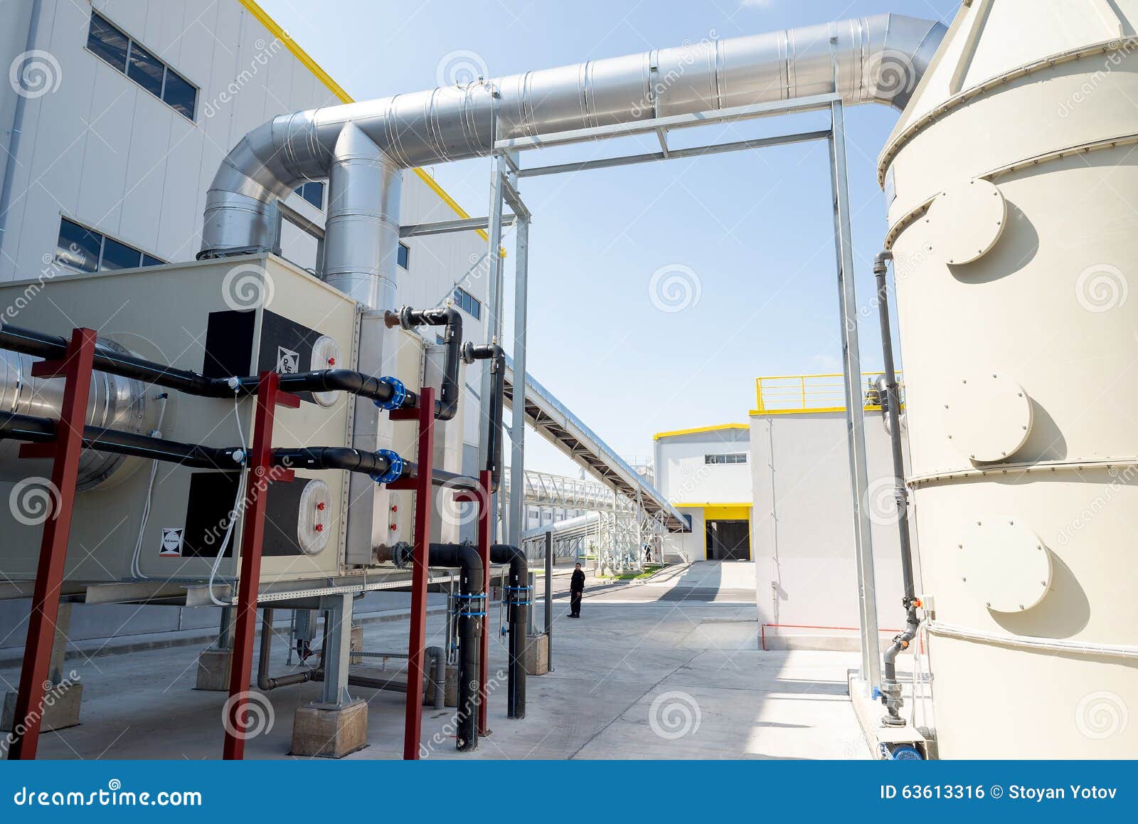 Waste Processing Pipeline System with Turbine Editorial Photo - Image ...
