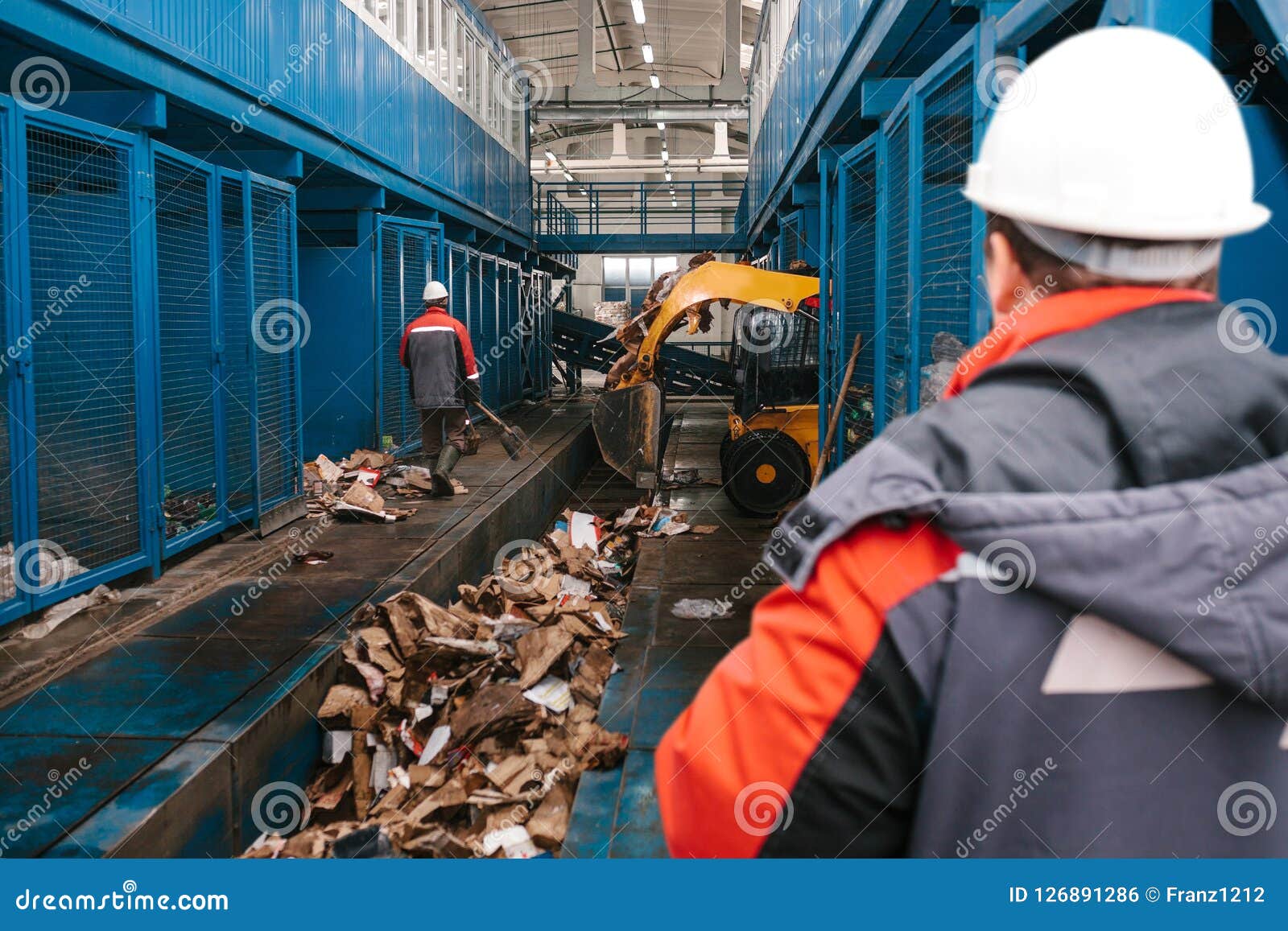 Waste processing plant. editorial photo. Image of professional - 126891286