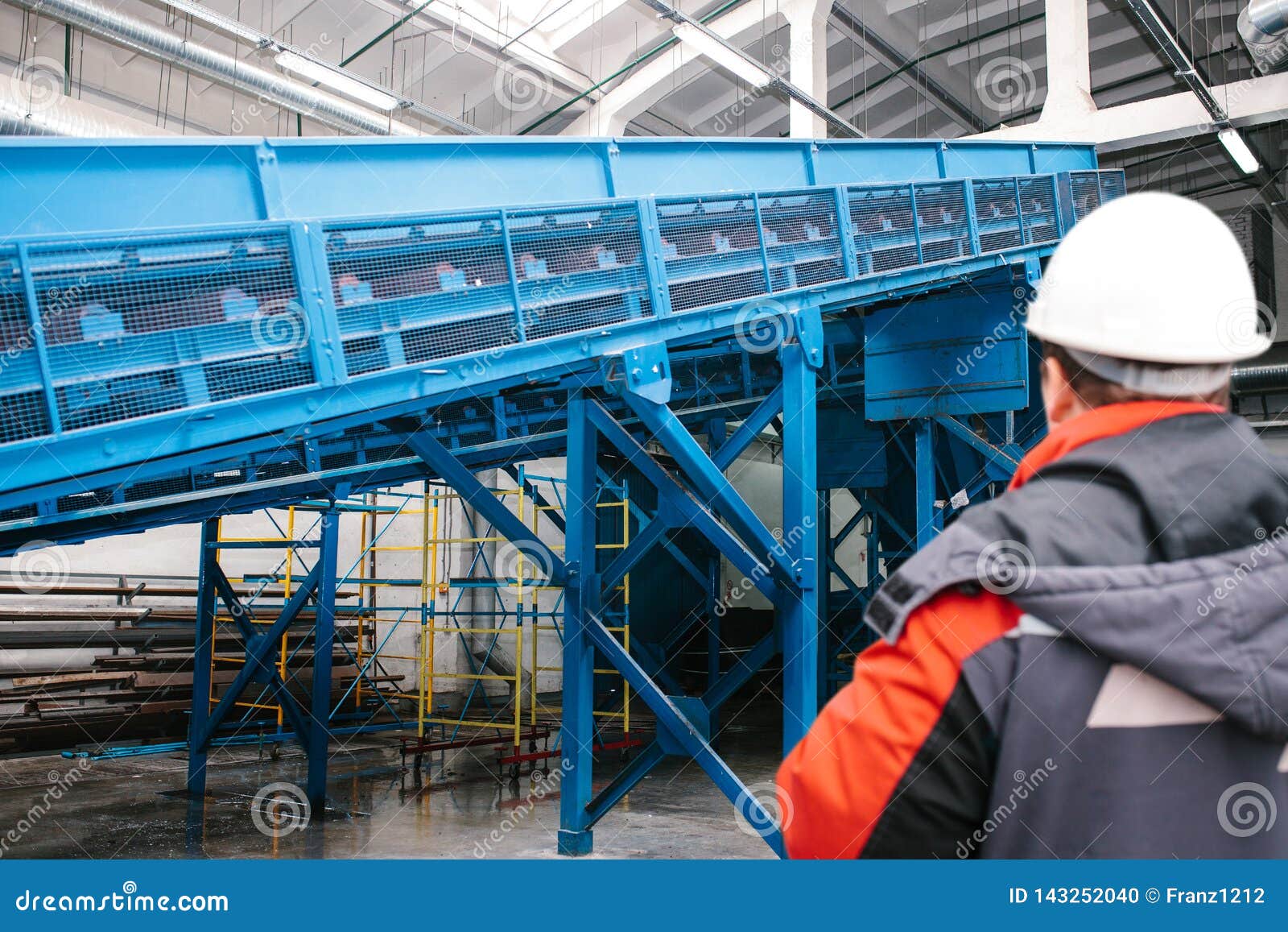 Waste processing plant. editorial image. Image of labour - 143252040