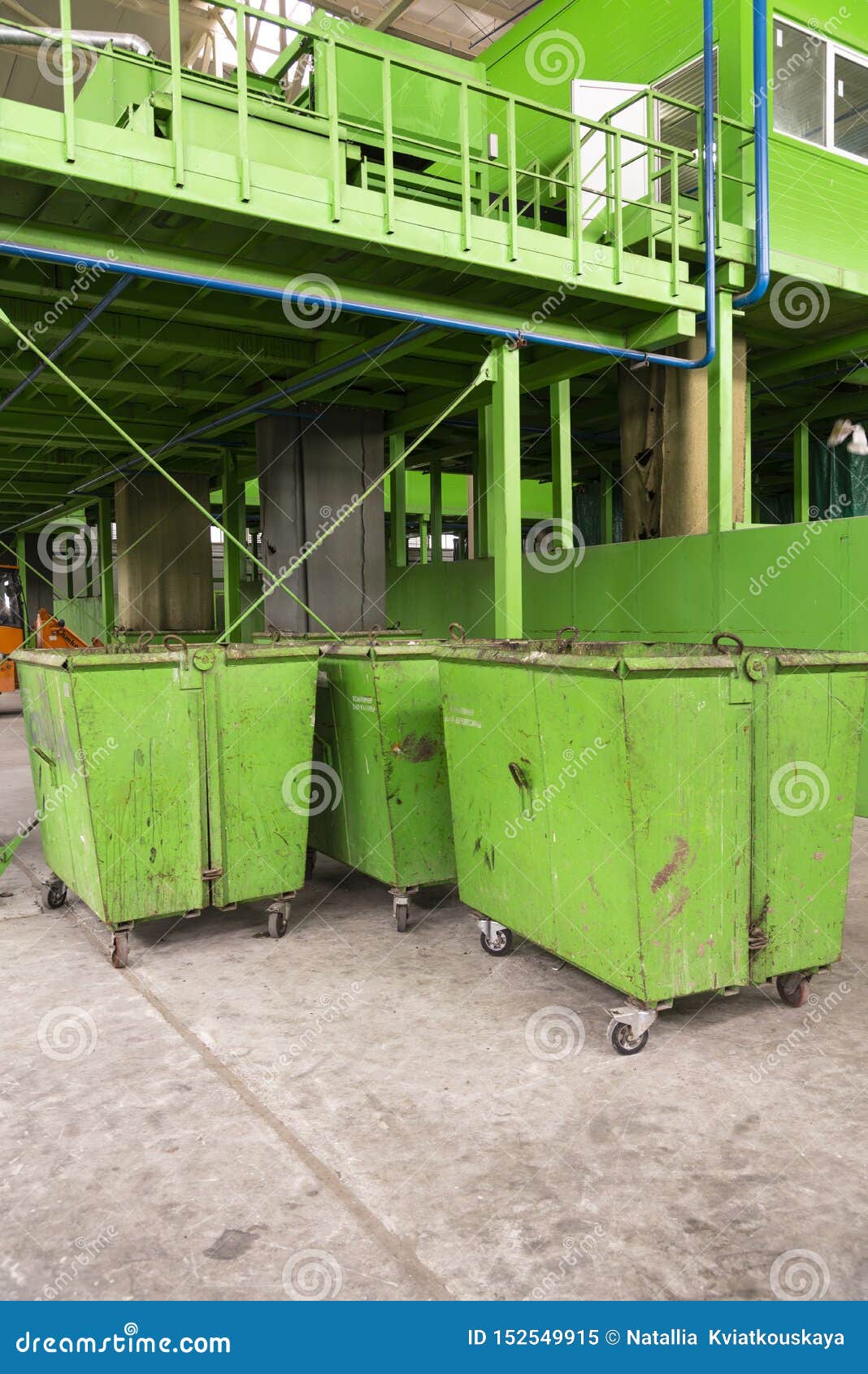 Waste Processing Plant. Technological Process for Acceptance, Storage ...
