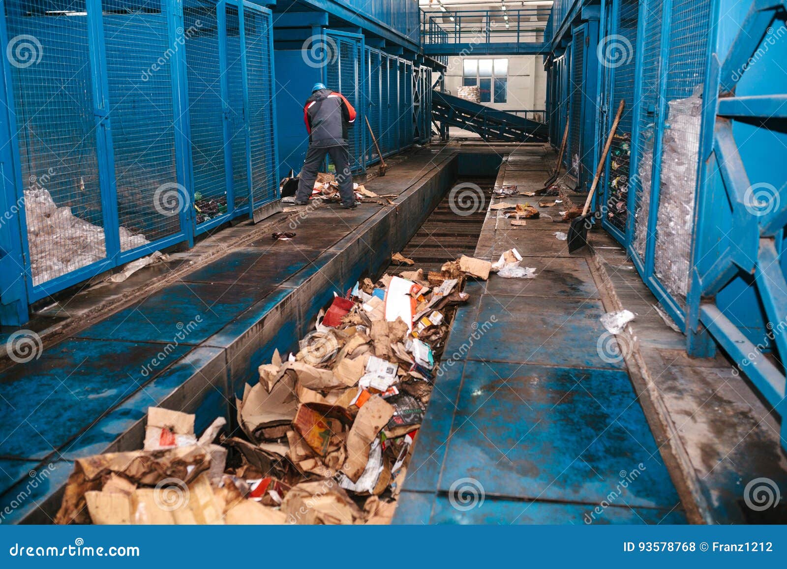 Waste Processing Plant. Technological Process. Business for Sorting and ...