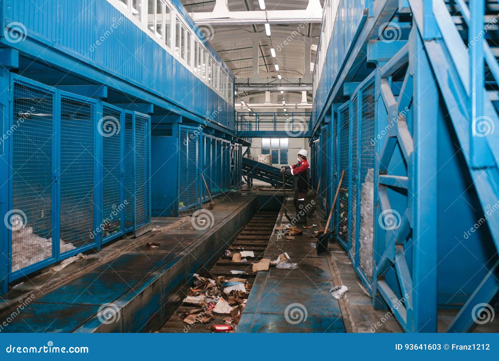 Waste Processing Plant. Technological Process. Business for Sorting and ...