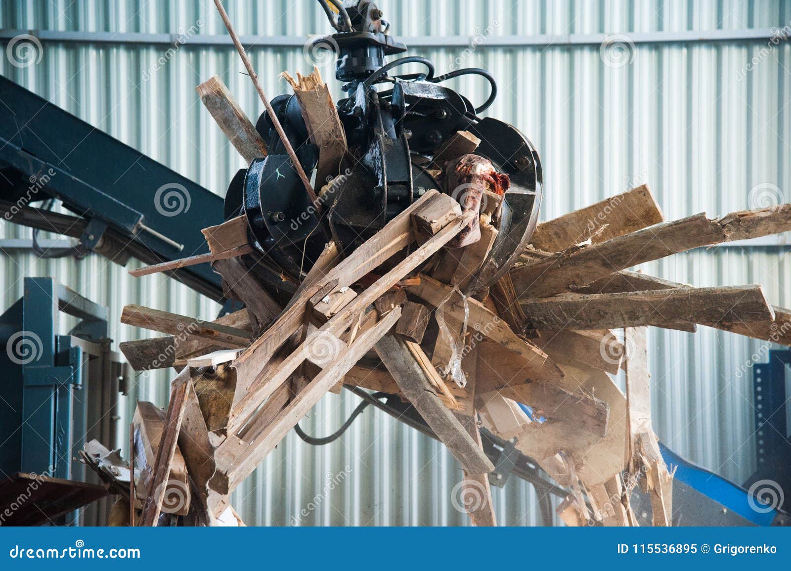 Waste recycling factory stock image. Image of recycling - 115536895