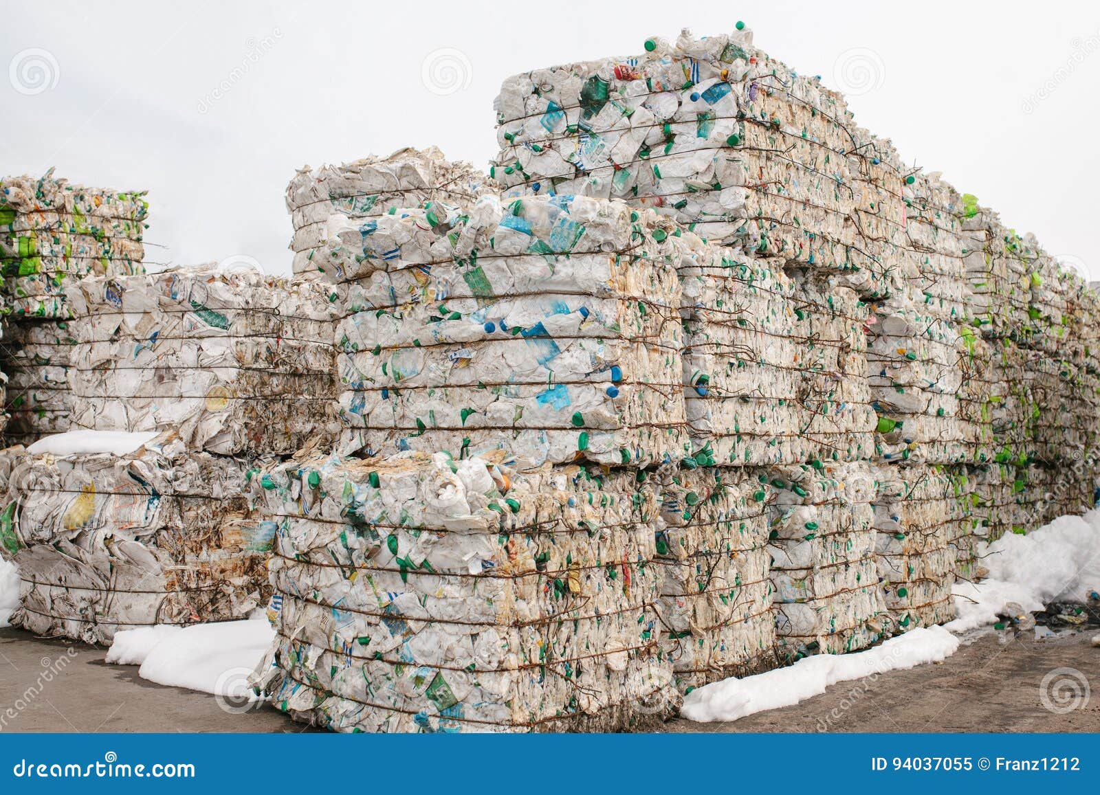 Waste Processing Plant. Technological Process. Recycling and Storage of ...