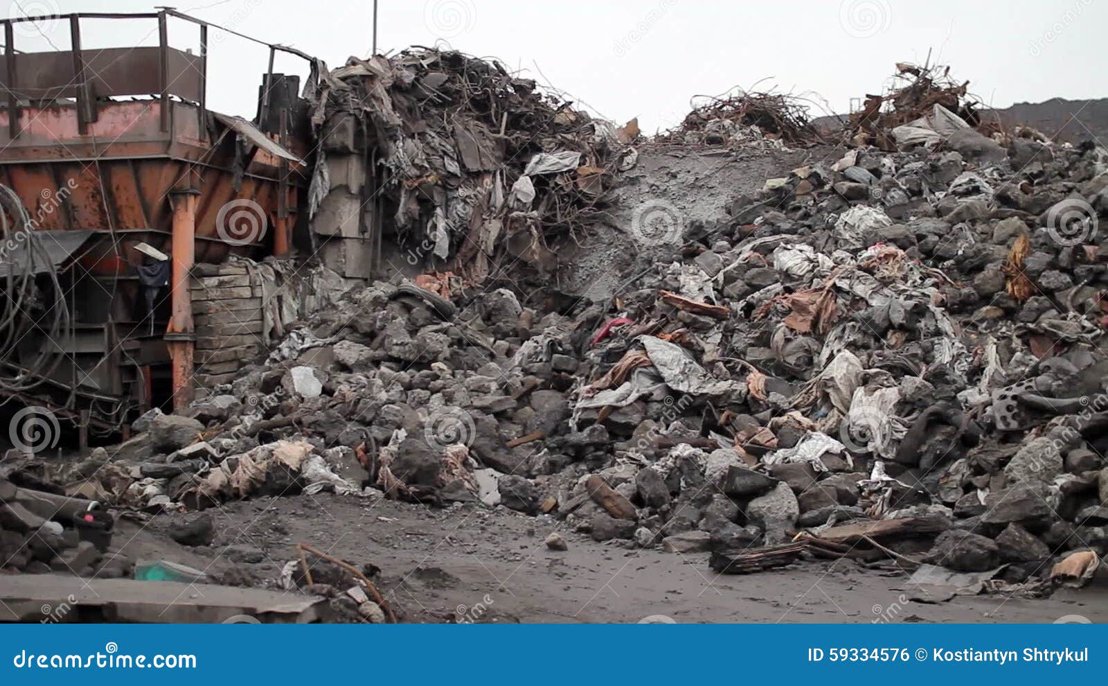 Waste Products at Mining Career 03 Stock Footage - Video of equipment ...