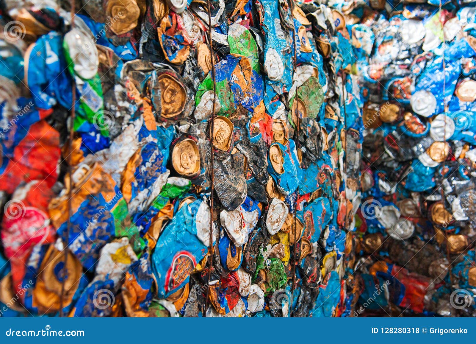 Waste recycling factory stock photo. Image of process - 128280318