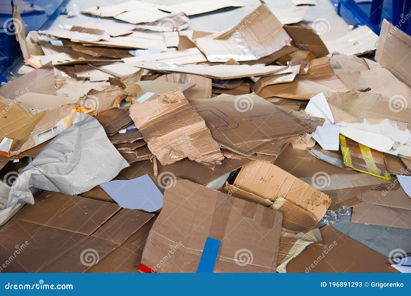 Waste recycling factory stock image. Image of cans, machine - 196891293