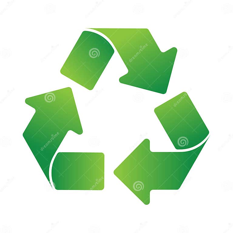 Waste Recycling Logo with Gradient. Stock Vector - Illustration of ...