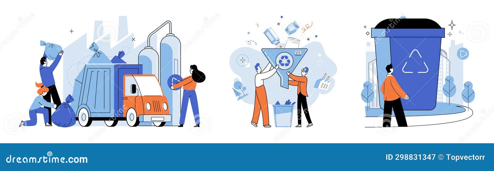 Waste Recycling. Reusing Materials Isecological Solution Reduces Waste ...